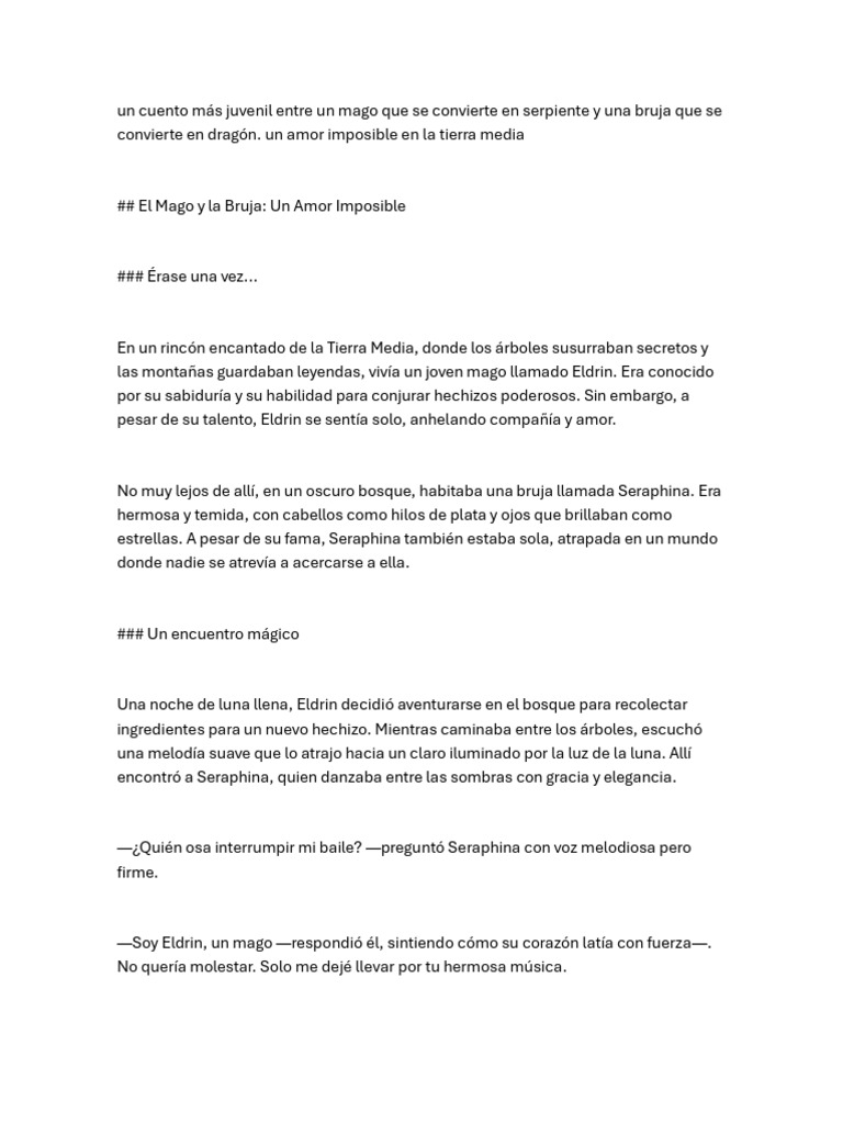 Cuento de Hadas 5 | PDF | Amor