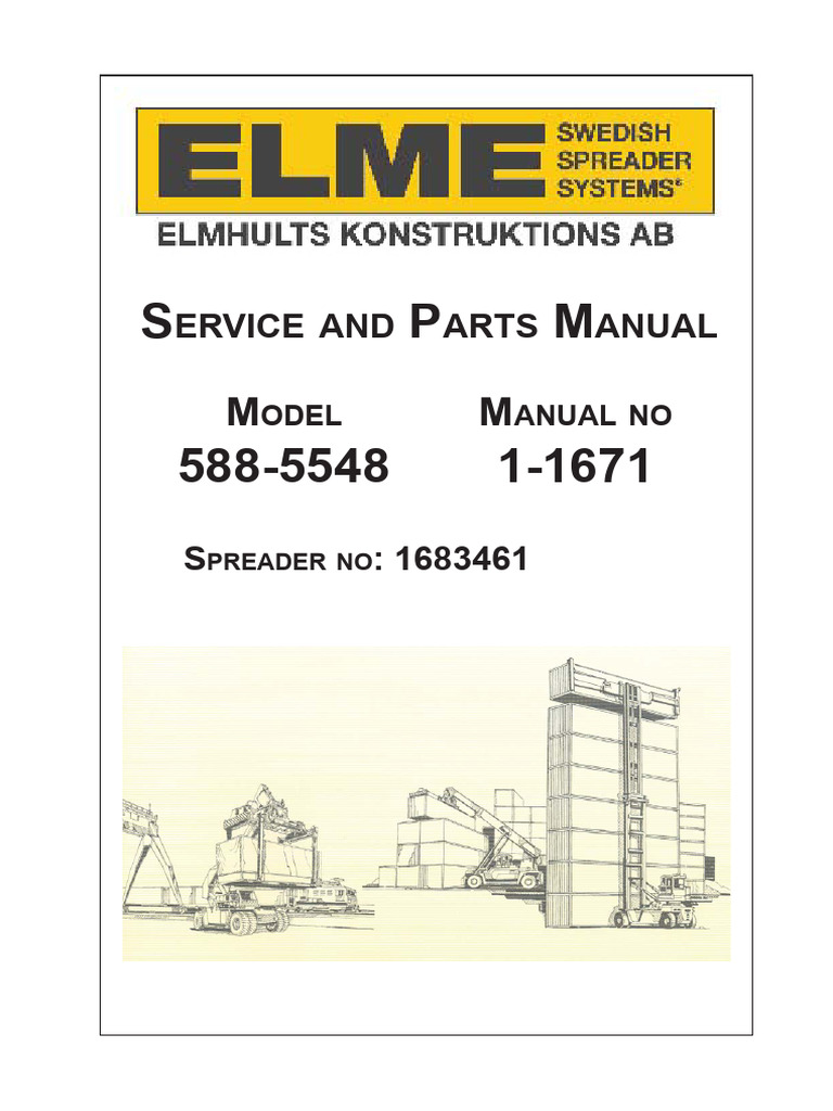 Elme Spreader Model 588 Parts Manual | PDF | Valve | Screw