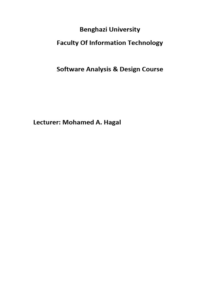 Object Oriented Design Course Material | PDF | Unified Modeling ...