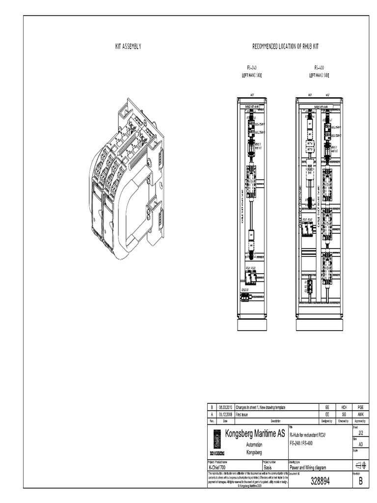1.06 Power and Wiring Diagram With R-Hub 328894_2B | PDF