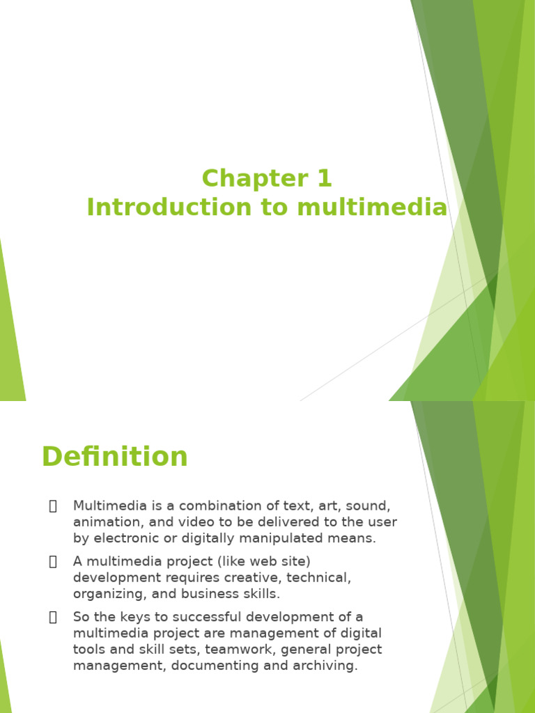 Ch01_Introduction to Multimedia | PDF | Multimedia | Information