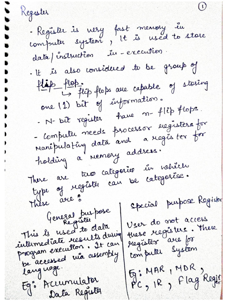 L4 - Register Intro - Unit 1 | PDF