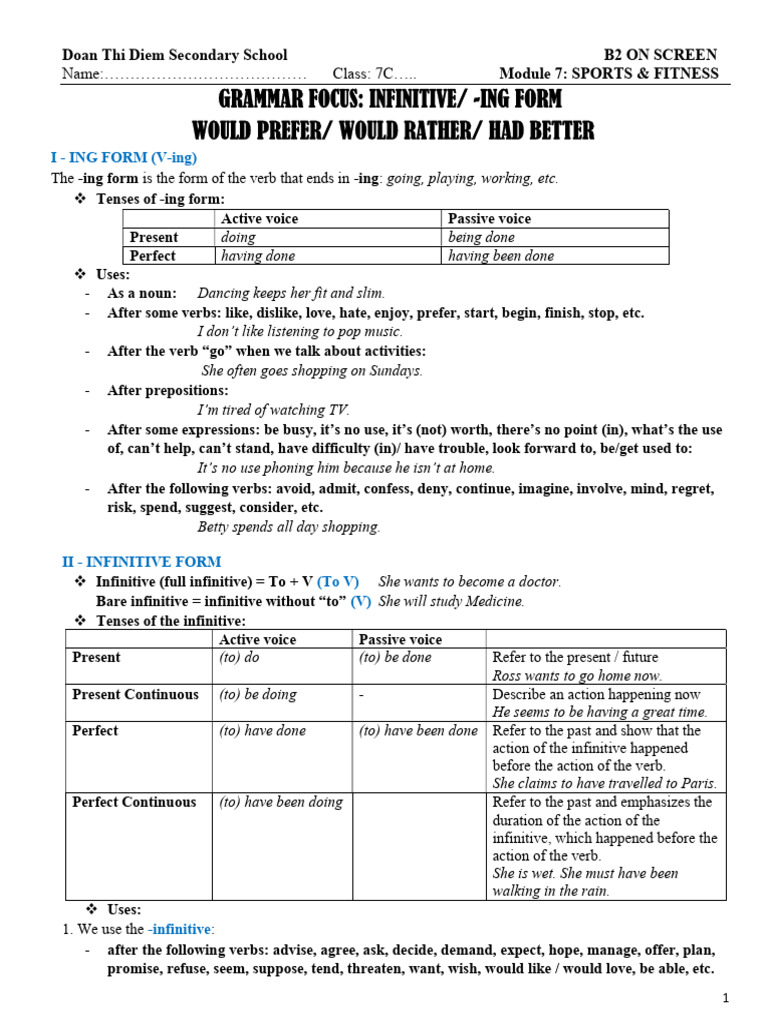 Would Rather, Would Prefer | PDF | Verb | Perfect (Grammar)