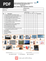 Daily Mechanical Inspection Checklist | PDF | Technology & Engineering