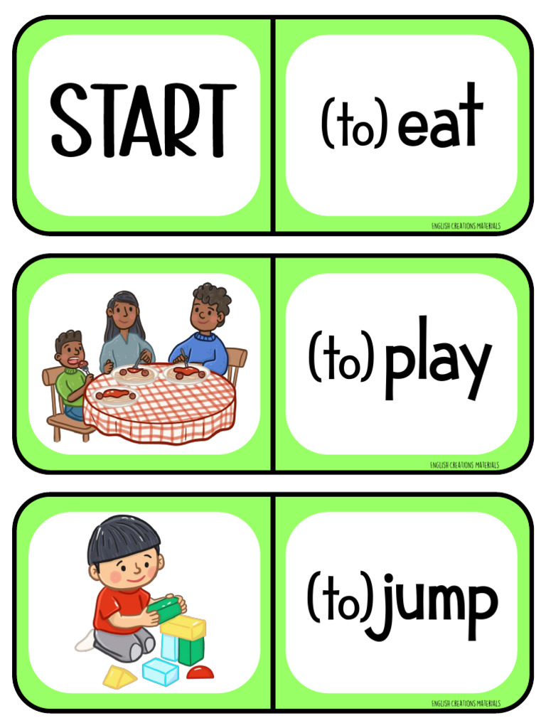 English Action Verbs List | PDF