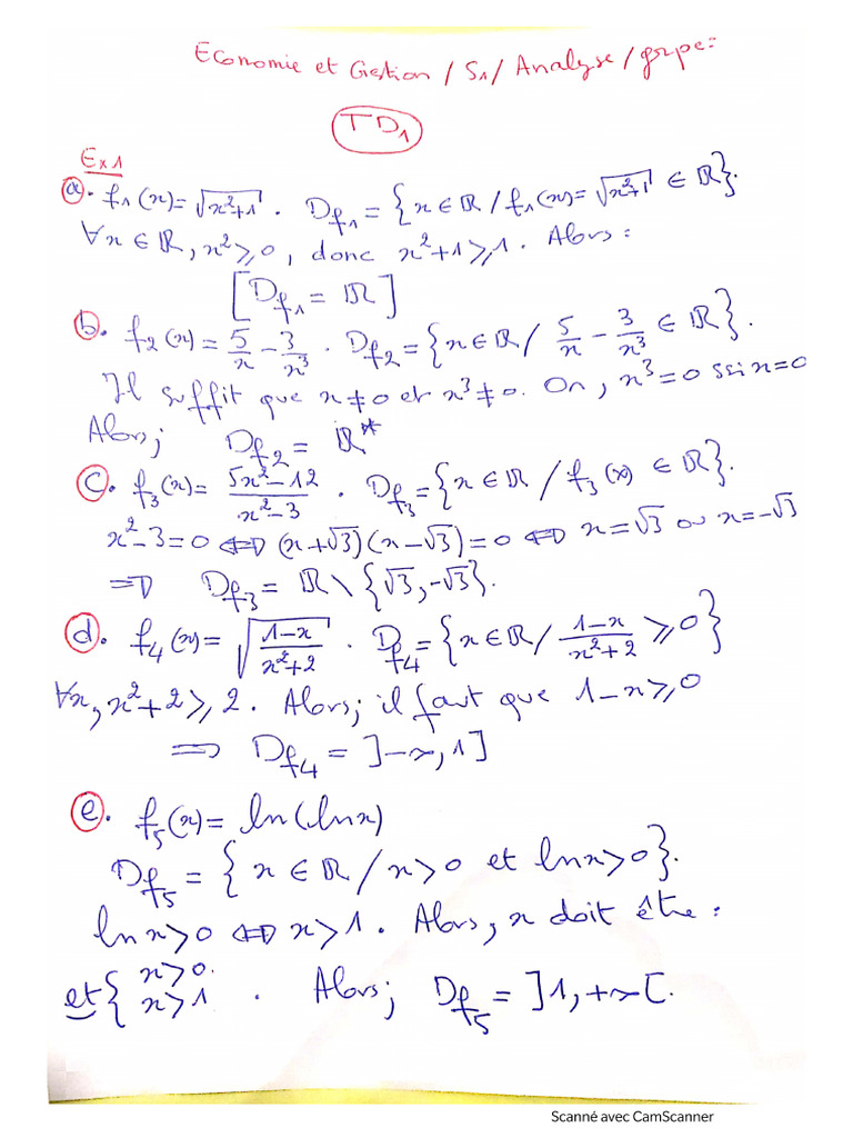 Corrections Des Exercice de Td1 (Ex 1,2,3,4) | PDF