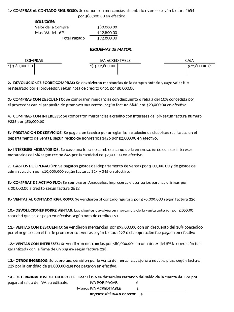 Compras al Contado Riguroso y IVA | PDF | Factura | Business