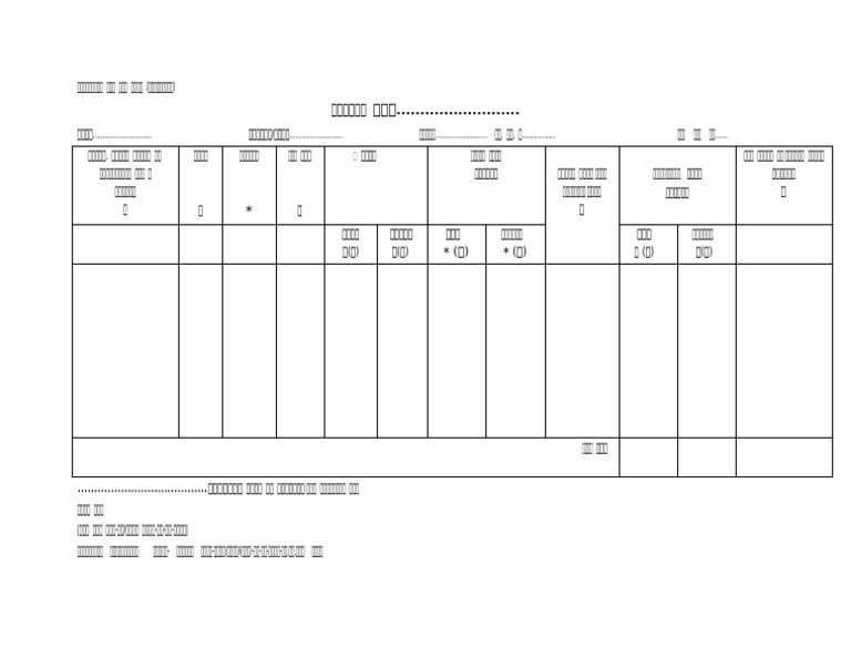 Editable - Khatian Form | PDF