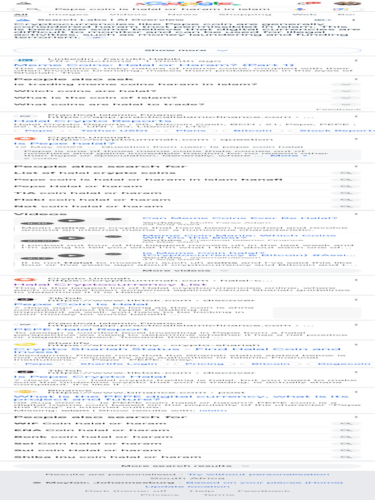 Crypto Halal Status: Pepe Coin Analysis | PDF | Cryptocurrency | Money