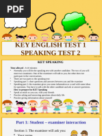 KET A2 Speaking Practice Test | PDF