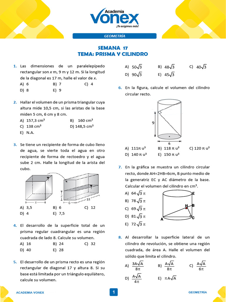 SE_HV_GE_24_II_VC_S17_claves | PDF | Rectángulo | Pi