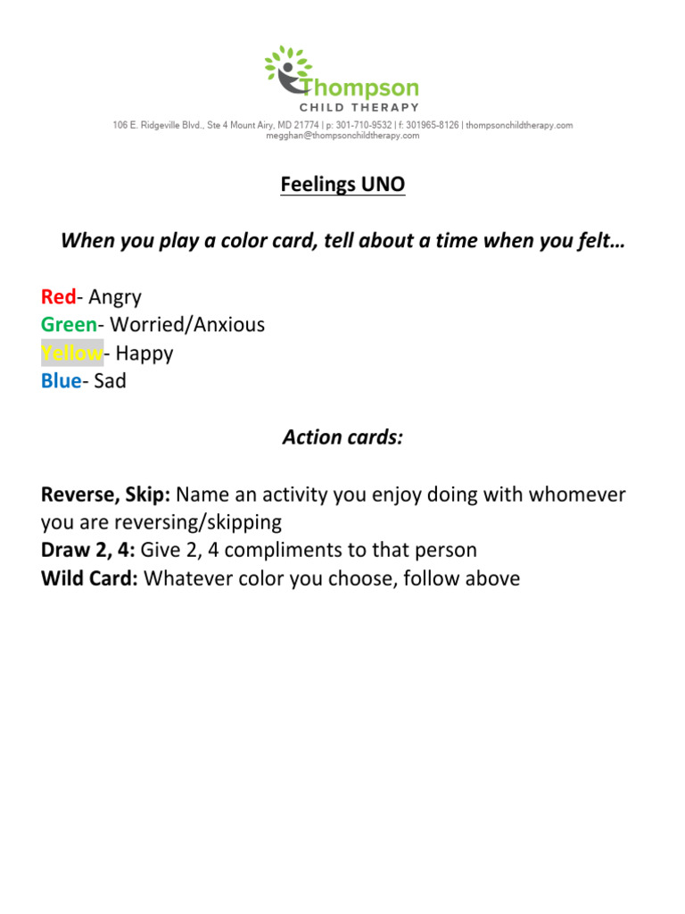Feelings-UNO | PDF
