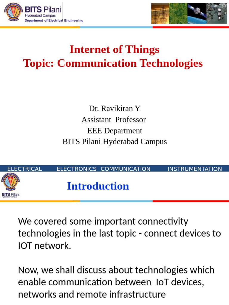 IOT Communication Technologies | PDF | I Pv6 | Computer Standards