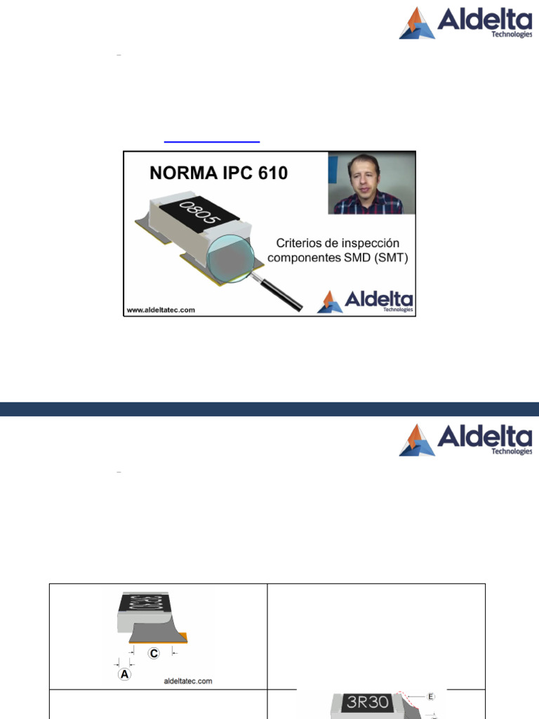 Criterios IPC 610 para Soldadura SMD | PDF | Electrónica | Ingeniería