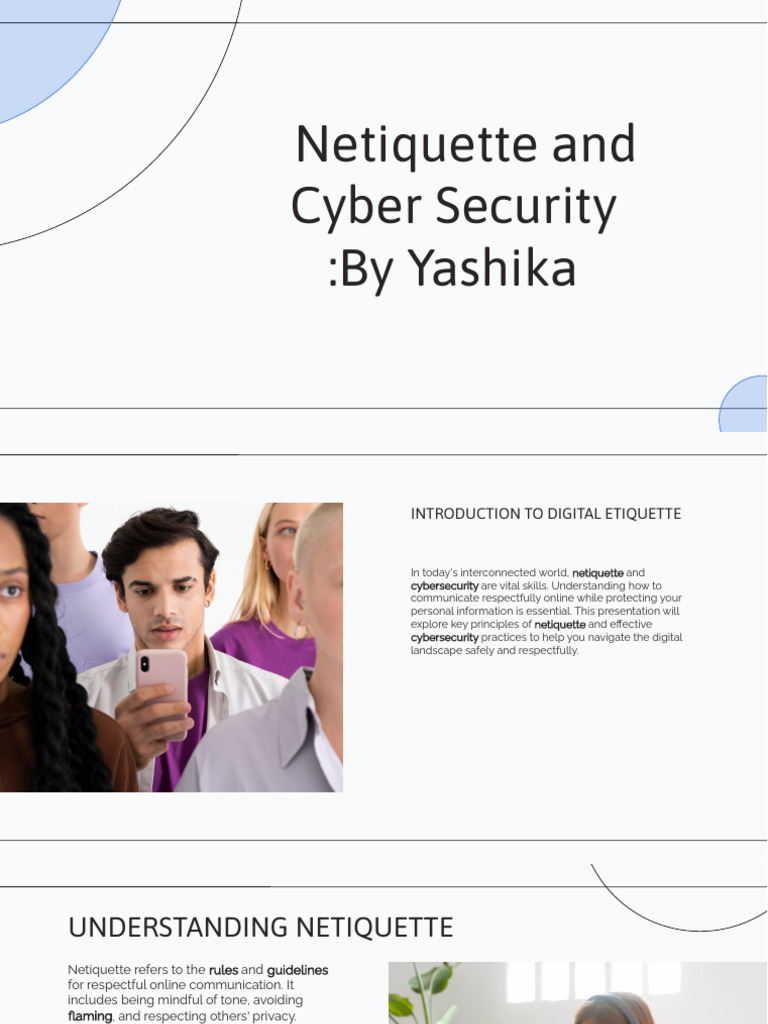 Slidesgo Navigating The Digital World Mastering Netiquette and Cyber ...
