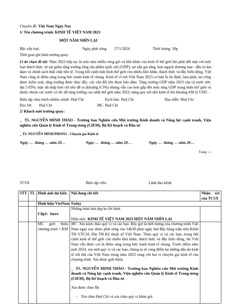 KB VNNN KINH TE VIET NAM 2023 | PDF