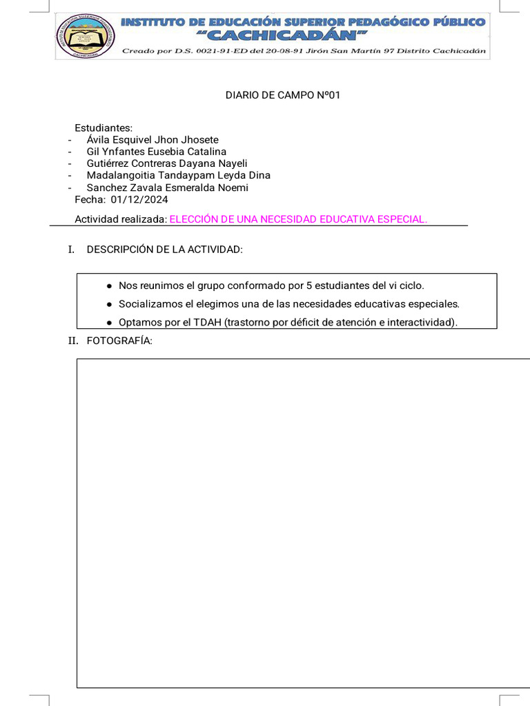 Proyecto Educativo TDAH: Estrategias y Materiales | PDF | Desorden hiperactivo y deficit de ...