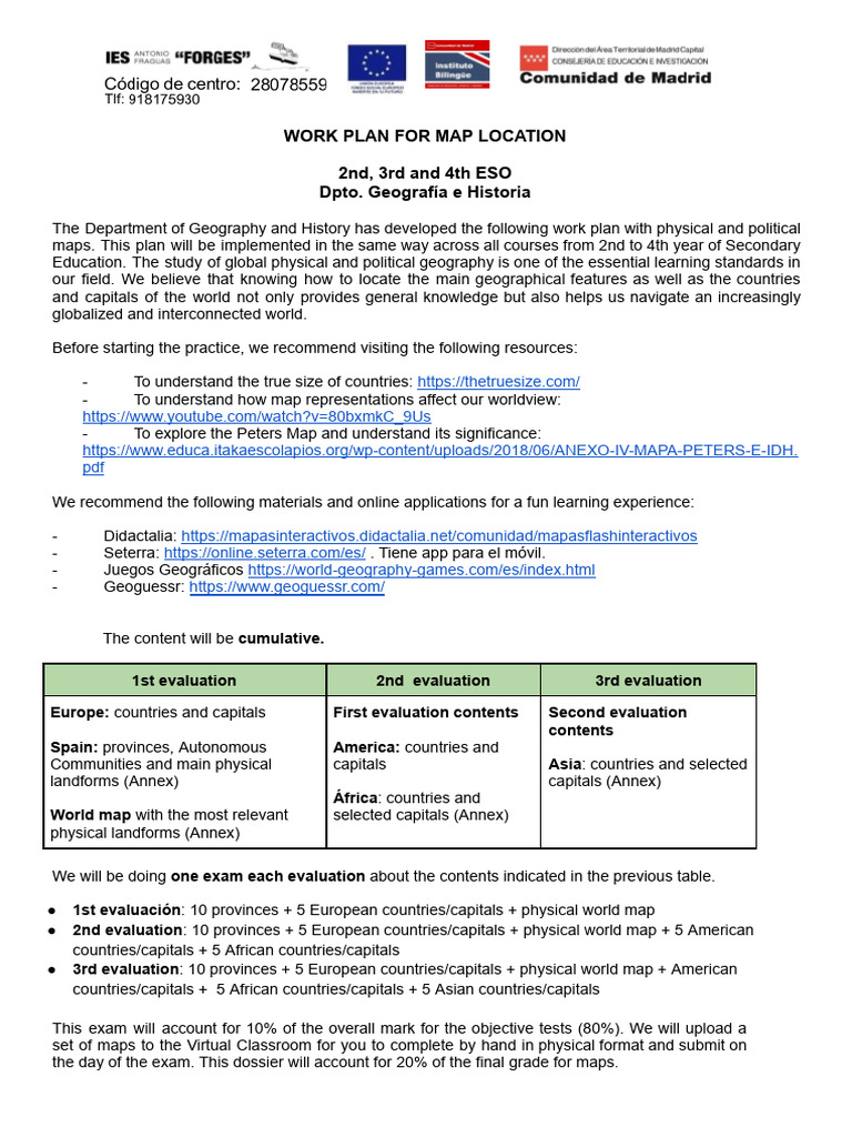 1.INSTRUCTIONS | PDF | Geography | Earth Sciences