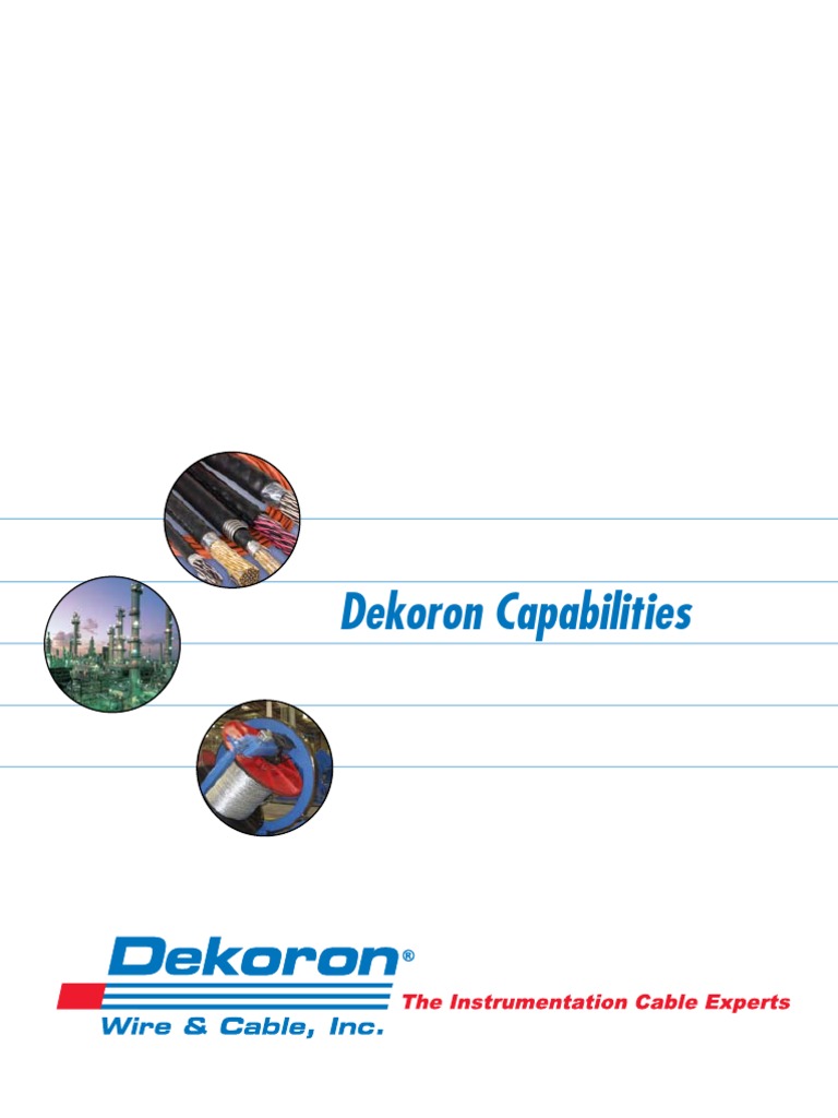 DWC Brochure | PDF | Cable | Instrumentation