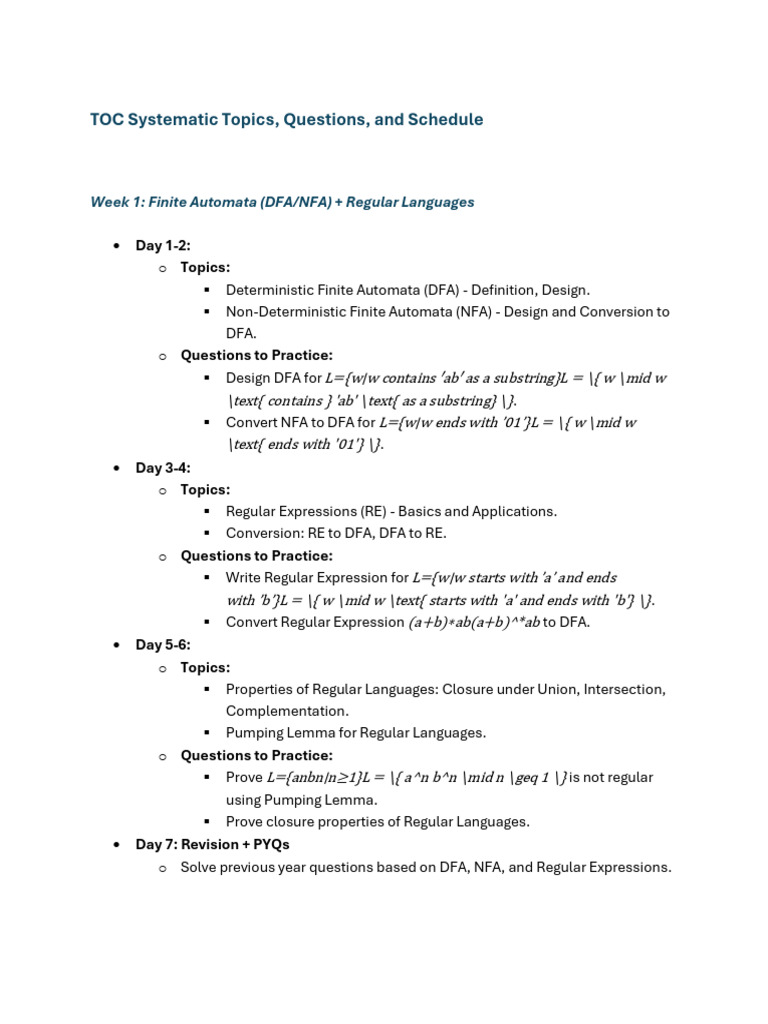 Automata, CFG, TM, Complexity Guide | PDF | Computational Complexity Theory | Regular Expression