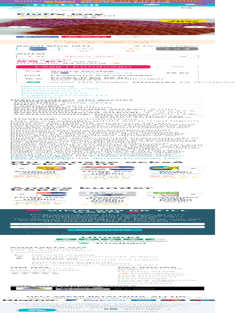 Fluffy Day Garn Hobbii - Royal Blue (07) - Hobbii - Se | PDF