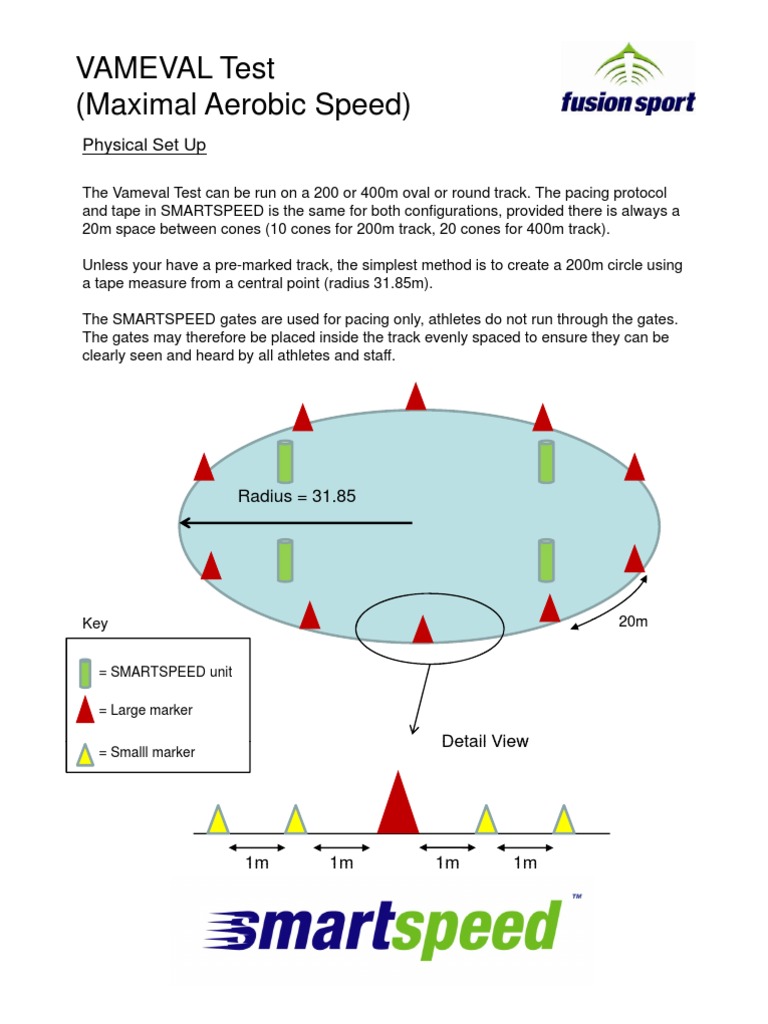 VAMEVAL Test (Maximal Aerobic Speed) | PDF