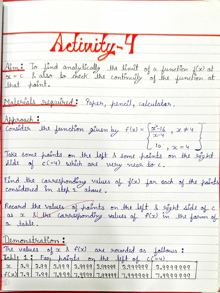 Maths Activity 4-10 | PDF
