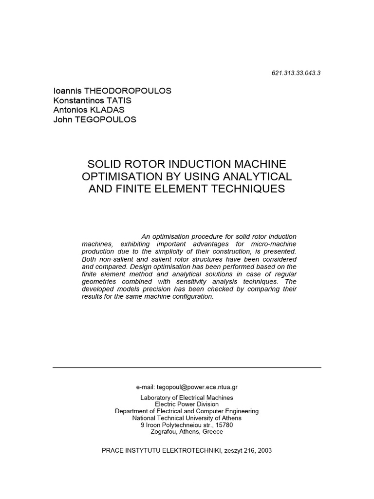 Solid_rotor_induction_machine_optim 8 | PDF | Mathematical Optimization | Finite Element Method