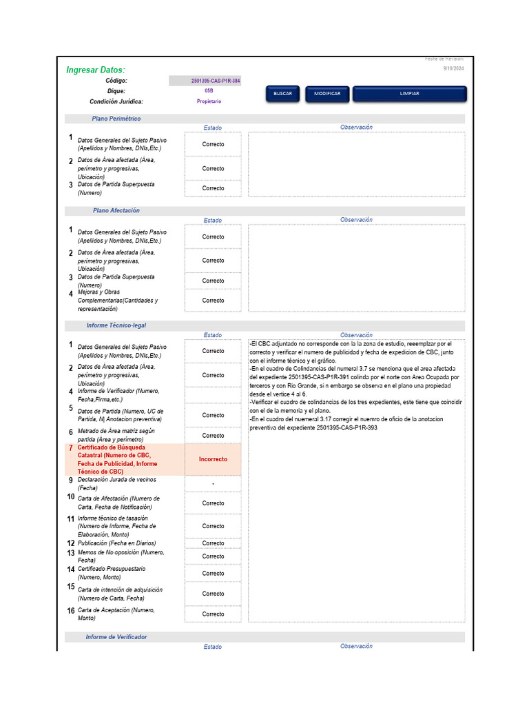 Ingresar Datos:: Plano Perimétrico | PDF