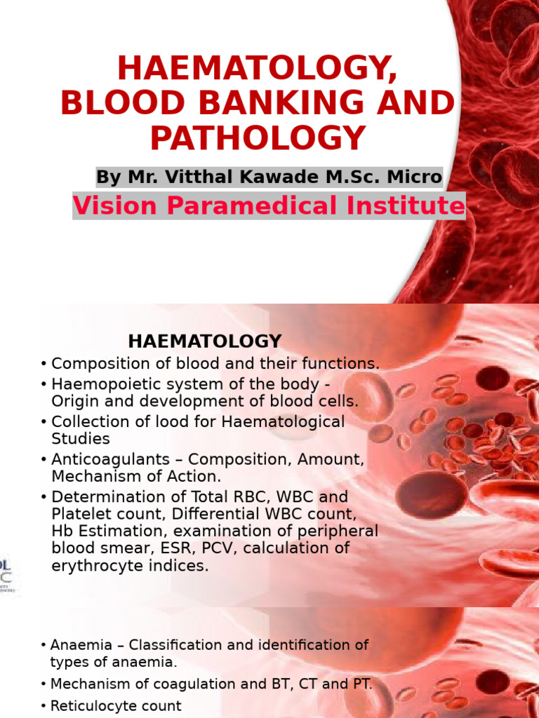 HAEMATOLOGY by VKs | PDF | Blood Plasma | Blood