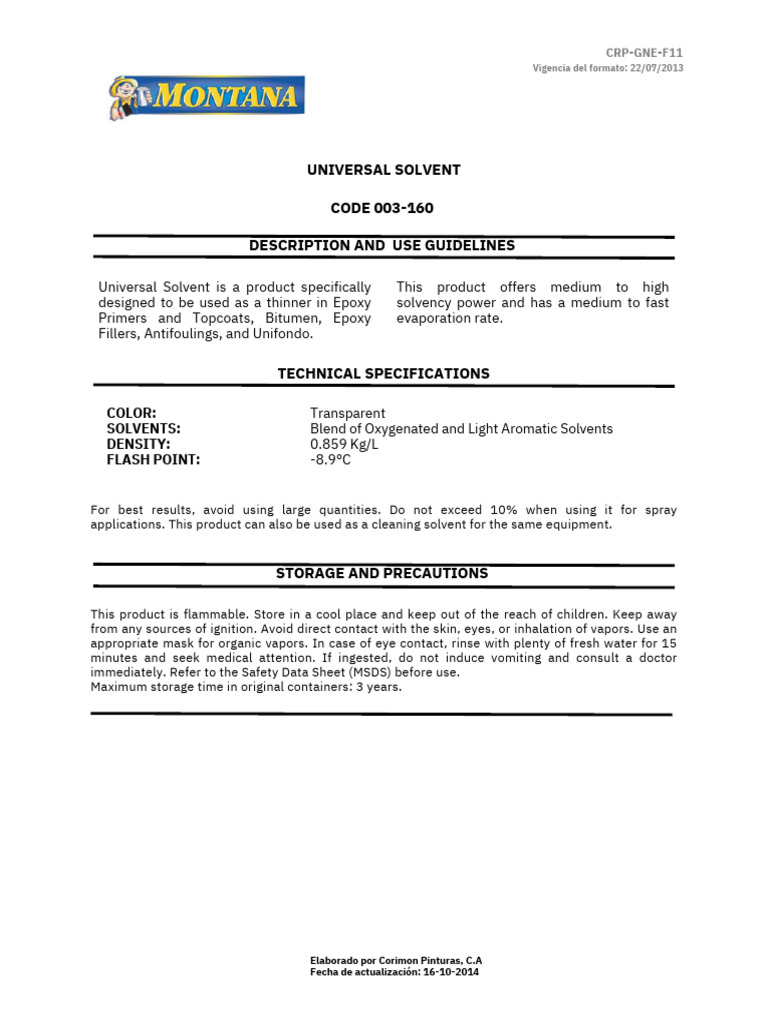 Universal Solvent | PDF