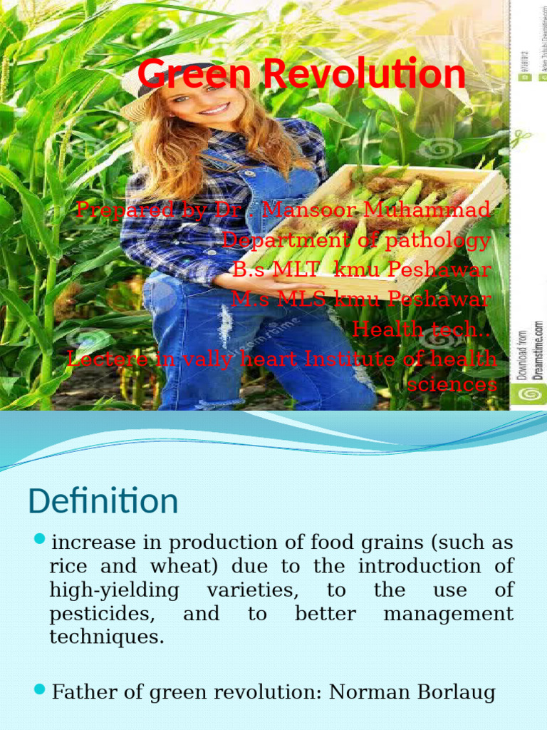 Lec 2 Green Revolution-1 | PDF | Green Revolution | Agriculture