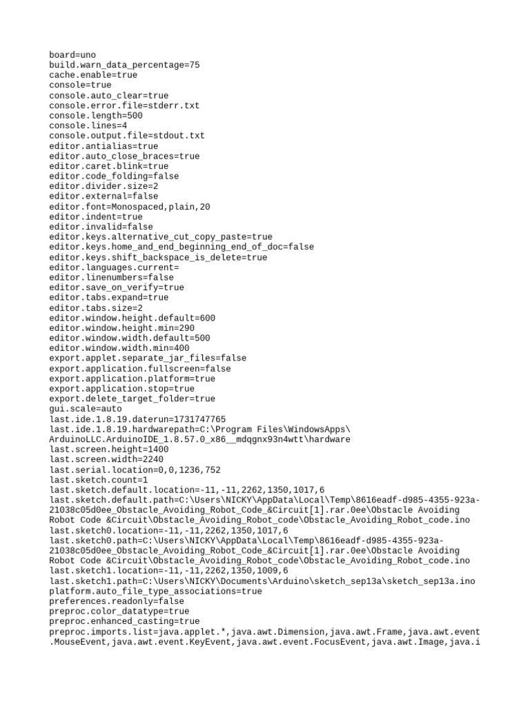 preferences | PDF | Software | Computing