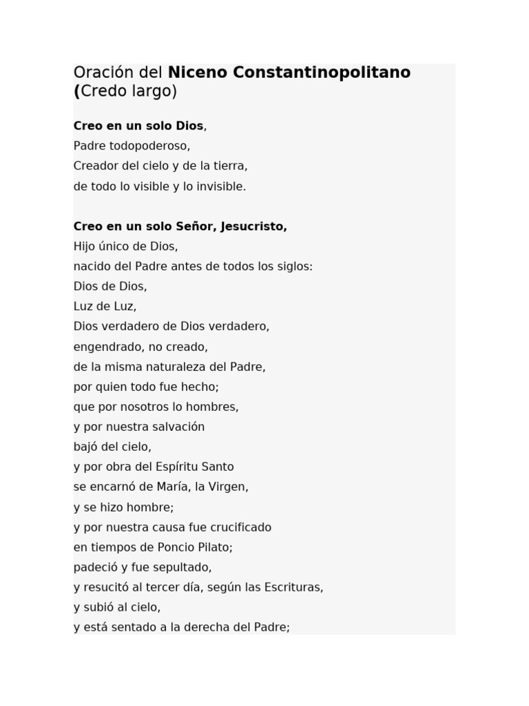 Credo Completo | PDF