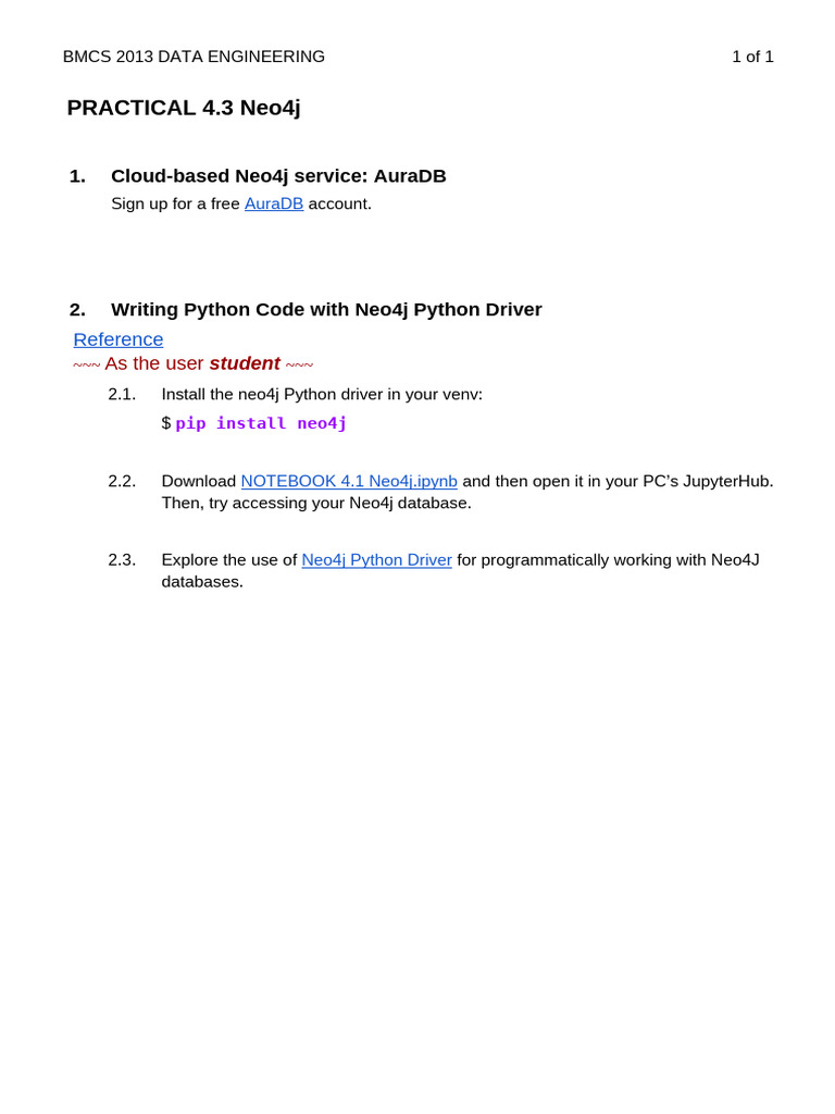 Neo4j Python Driver Tutorial | PDF