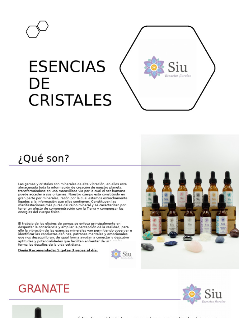 Esencias de Gemas y Cristales Siu 2022 | PDF | Mente | Pensamiento