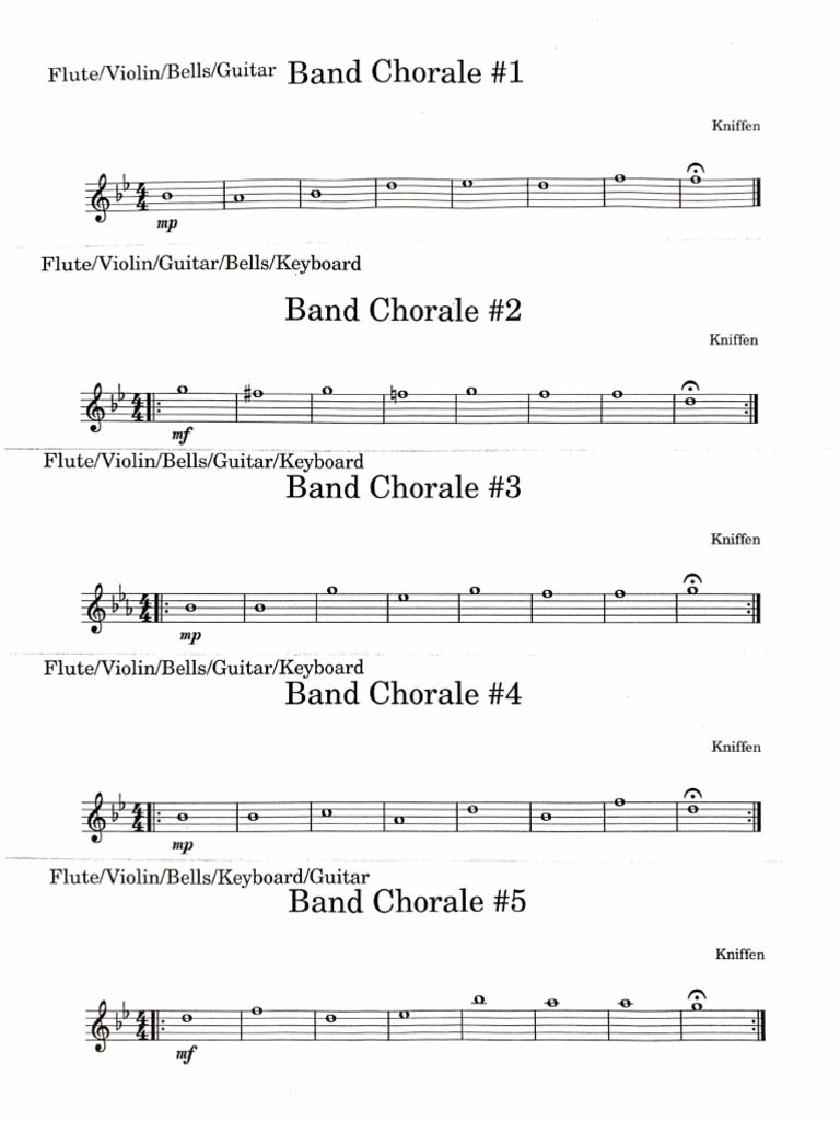 10 Band Chorales - Flute | PDF