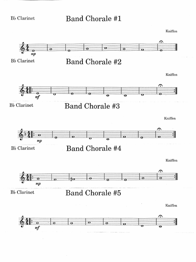 10 Band Chorales - BB Clarinet | PDF