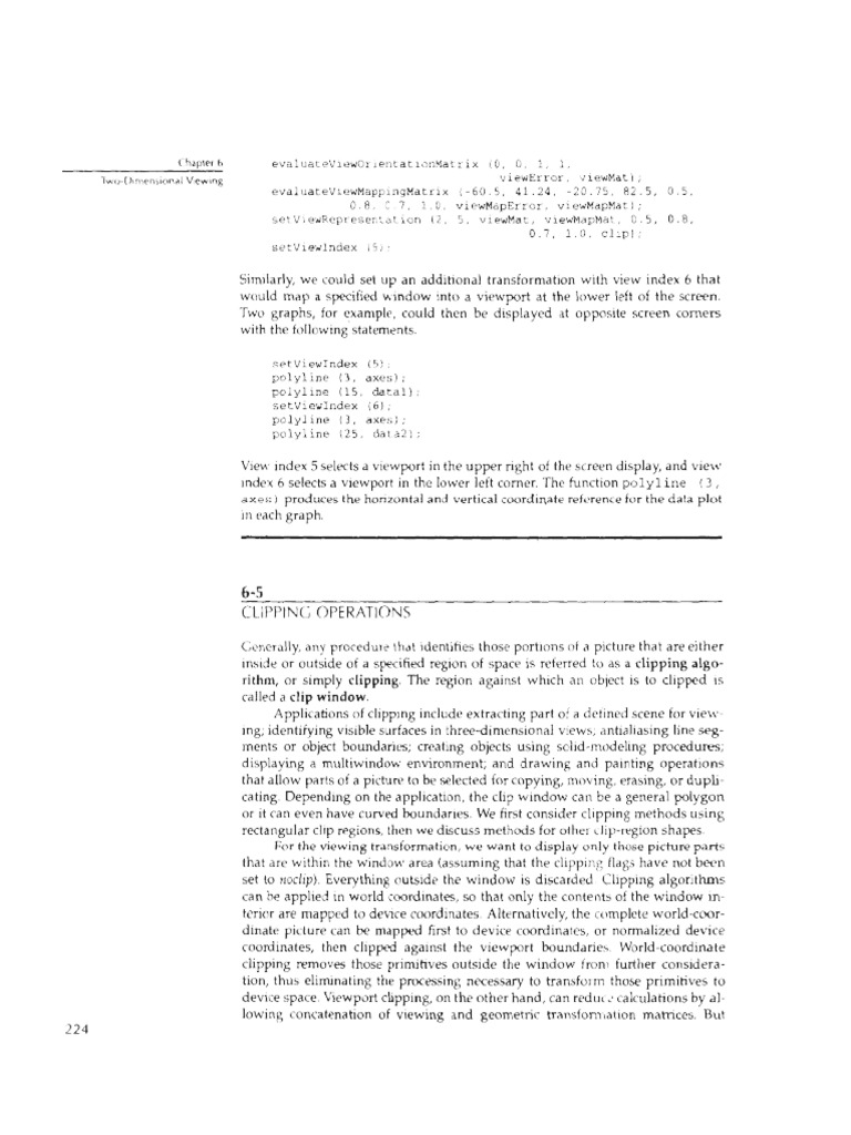 Unit Q Clipping Transformations | PDF