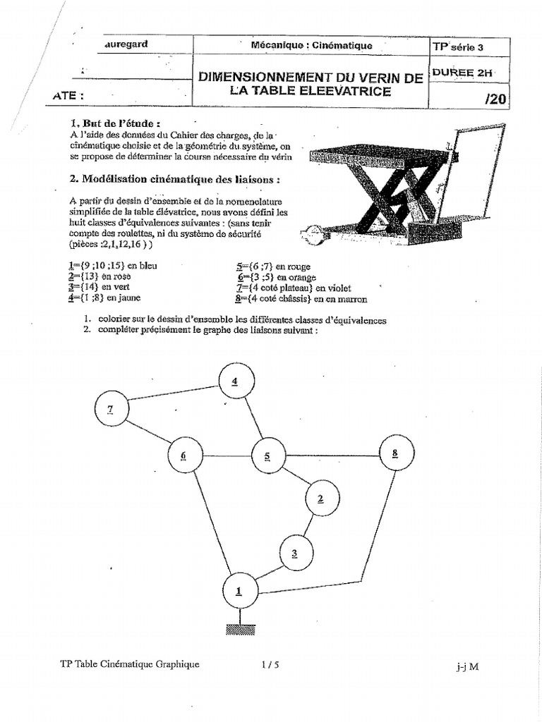 Table Elevatrice Meca | PDF