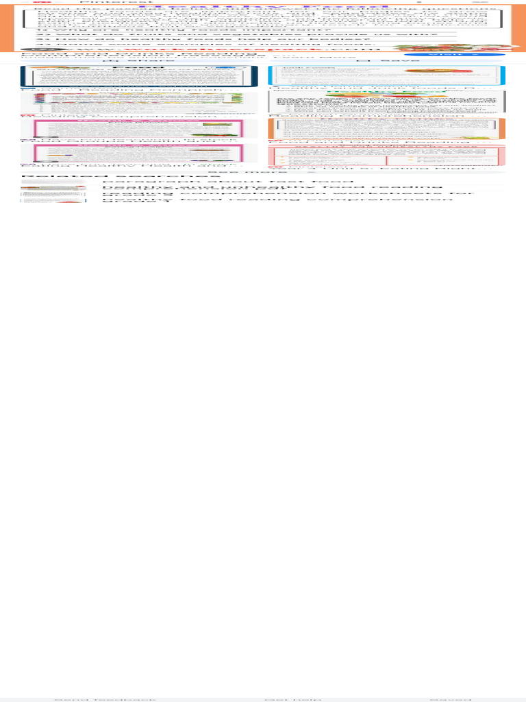 Healthy Food Reading Comprehension PDF - Google Search | PDF