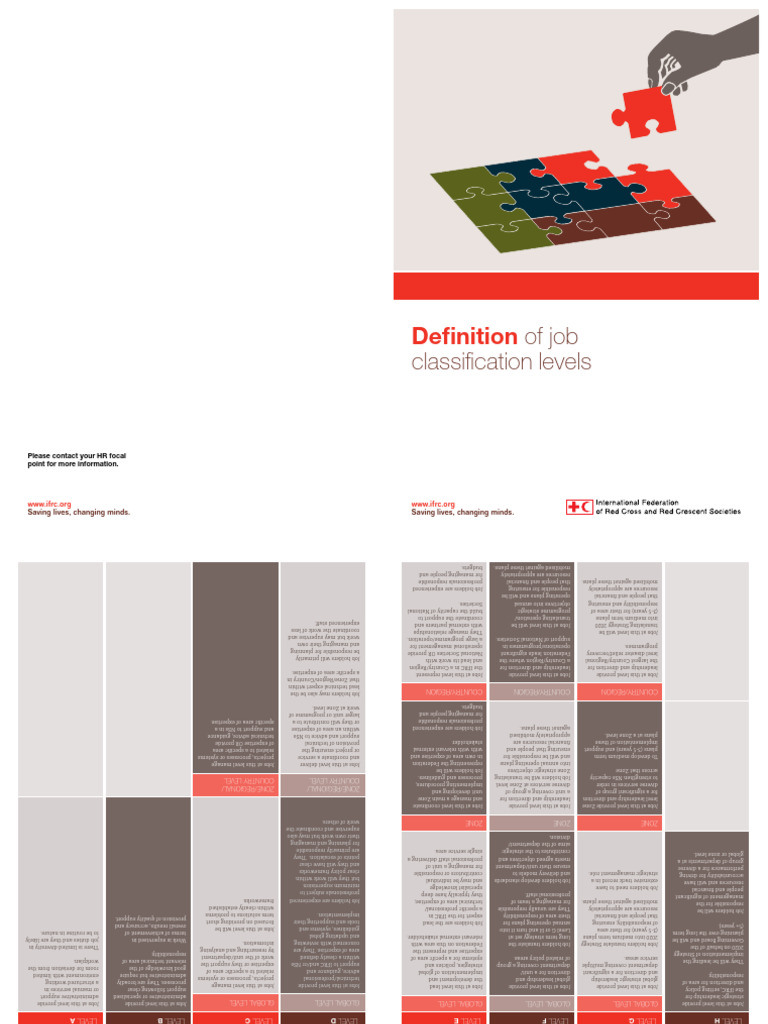 Annex 5 Definition of The Job Classification Levels | PDF ...