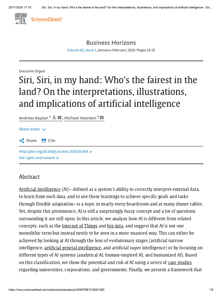 Siri, Siri, In My Hand | PDF | Artificial Intelligence | Intelligence (AI) & Semantics