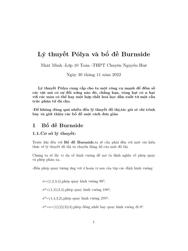 L Thuy T P Lya V B Burnside | PDF