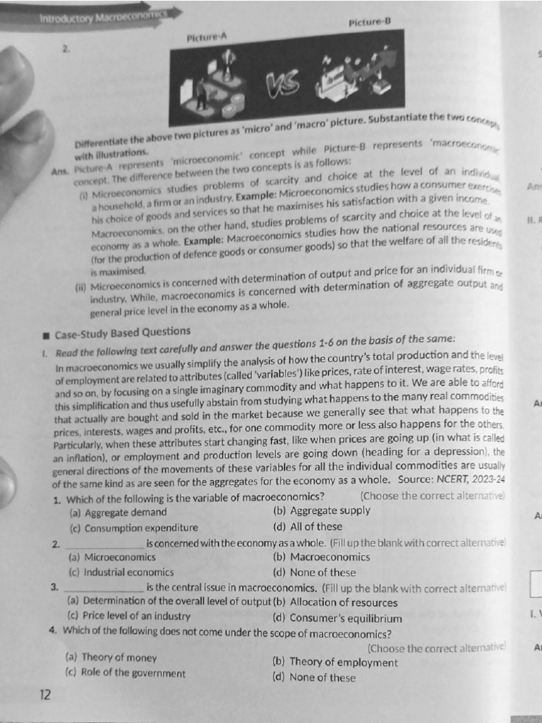 Introduction & Some Basic Concept of Macroeconomics | PDF