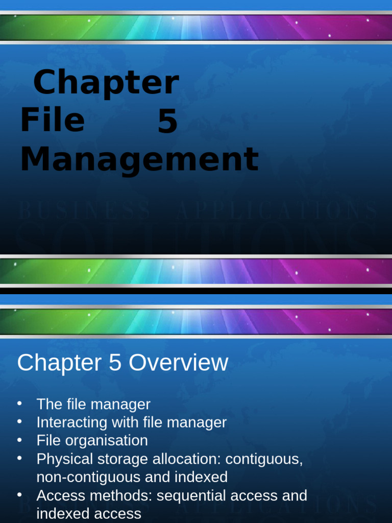 Chapter 5 File MGMT (Updated) | PDF | Computer File | Computer Data Storage