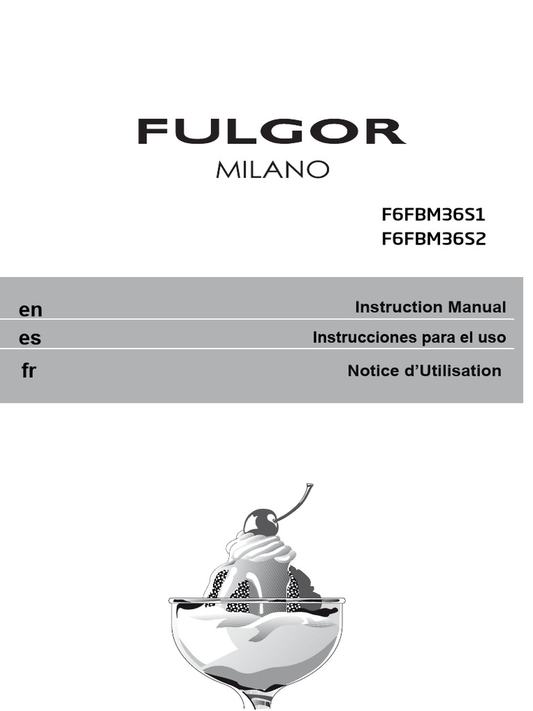 Fulgor Fridge - User Manual | PDF | Refrigerator