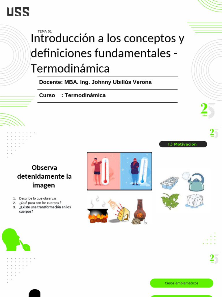 Sesion 01 _ Introducción | PDF | Termodinámica | Entalpía