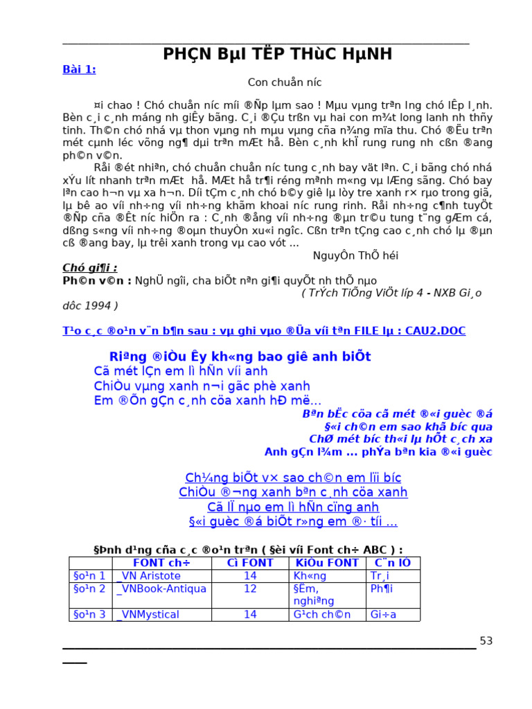 Bai Tap Thuc Hanh Word | PDF