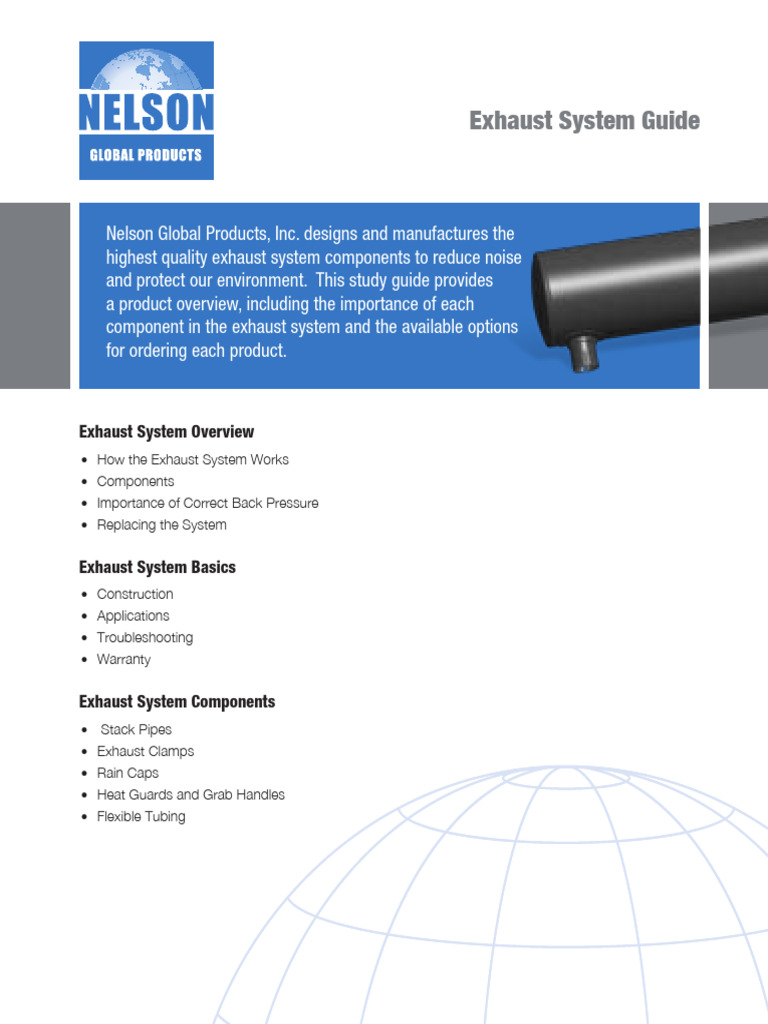 Exhaust System Guide v001 | PDF | Exhaust Gas | Pipe (Fluid Conveyance)